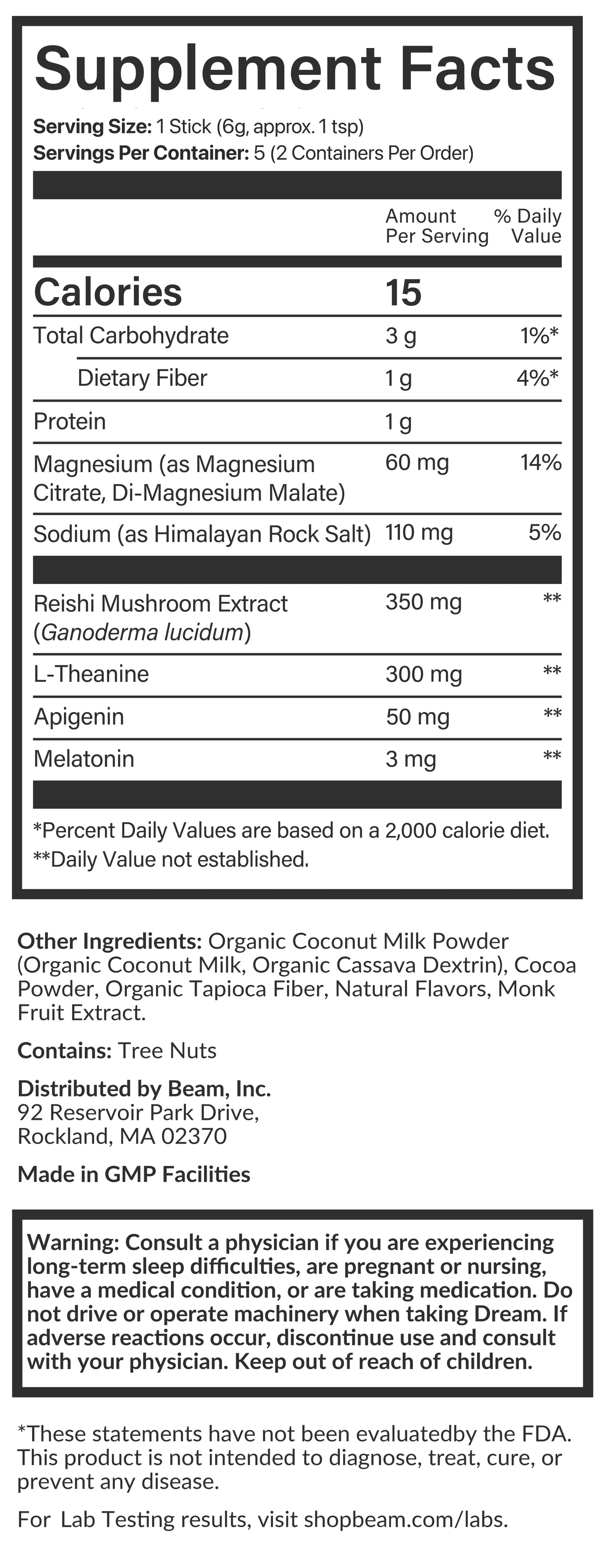 Chocolate Chip Cookie Dream Powder - 10 Servings – Beam
